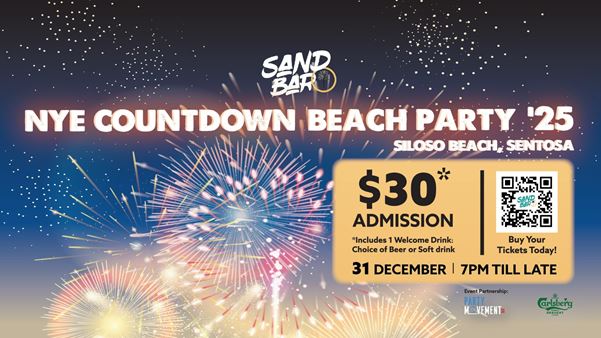 Sand Bar NYE Countdown Beach Party